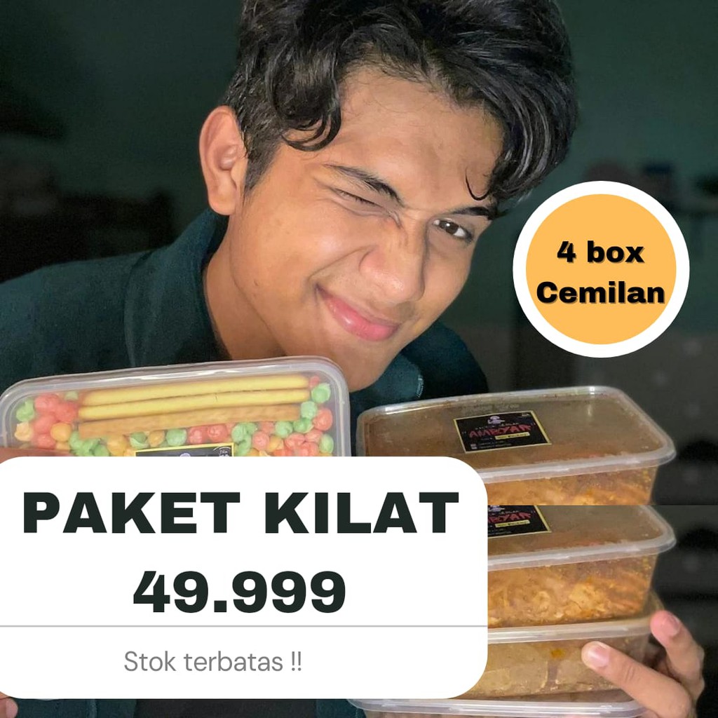 Jual PAKET KILAT 4 CEMILAN ( box 650 ml ) | Shopee Indonesia