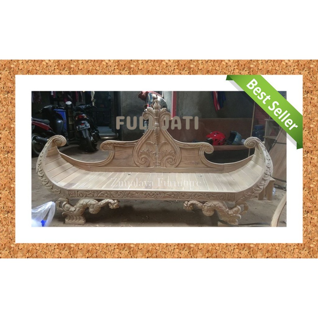 Jual BANGKU ANTIK KURSI ANTIK SOFA PERAHU KURSI SANTAI ANTIK BALEBALE ...
