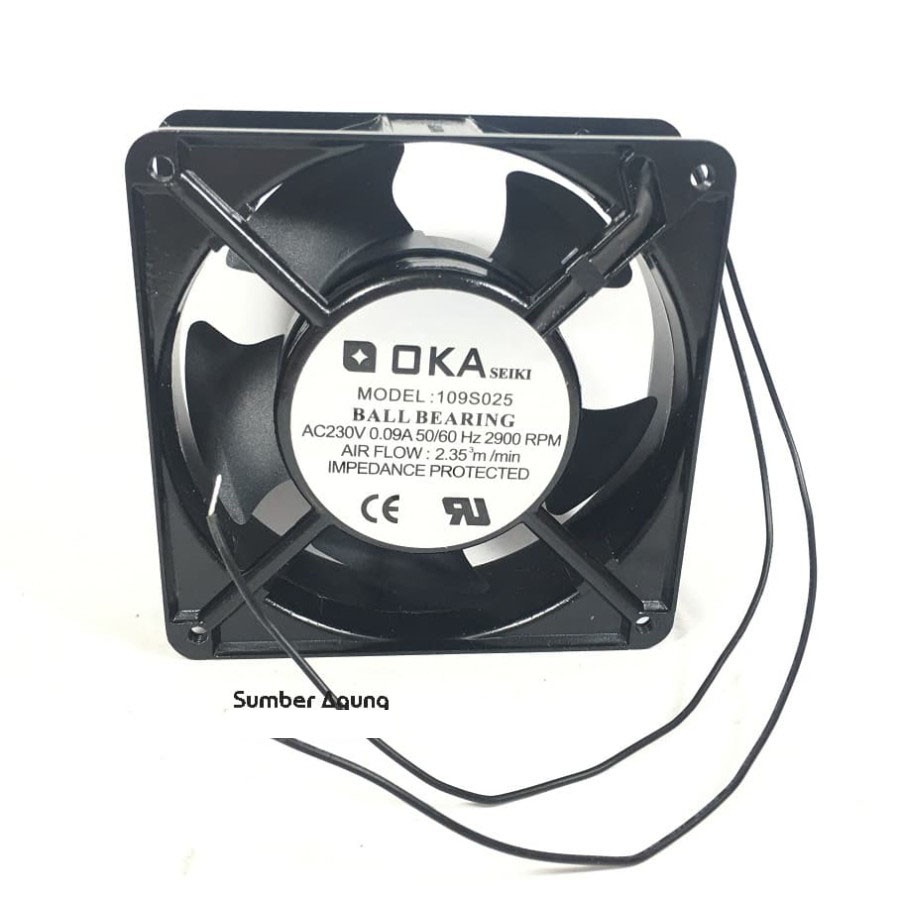 Jual Fan 4inch OKA 220V Blower Fan Kotak Model Ball Bearing Protection ...