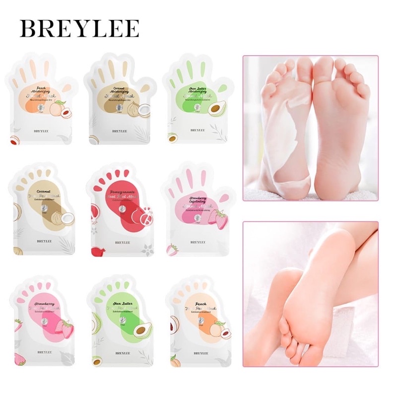 Jual BREYLEE HAND & FOOT MASK EXFOLIATION / MASKER EXFOLIASI KAKI DAN ...