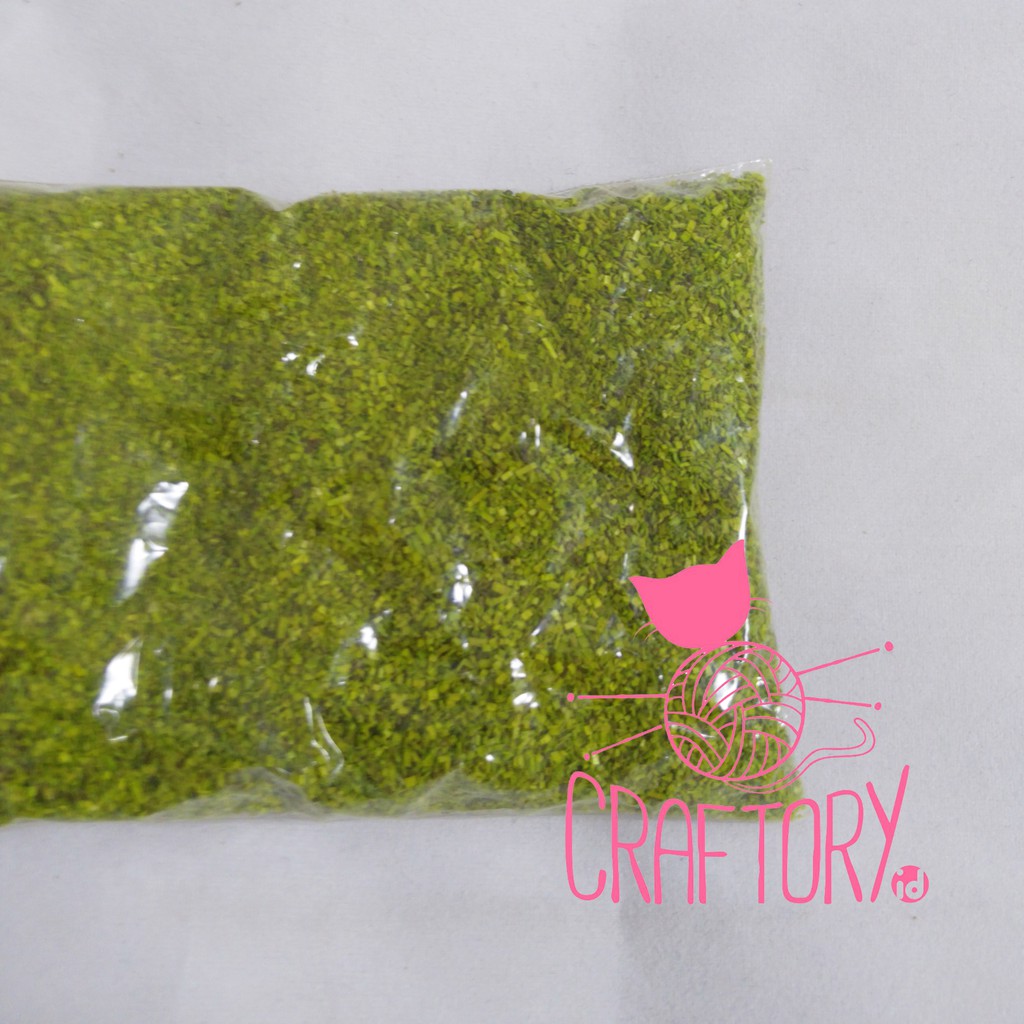 Jual BAHAN MAKET rumput tabur / serbuk rumput KECIL | Shopee Indonesia