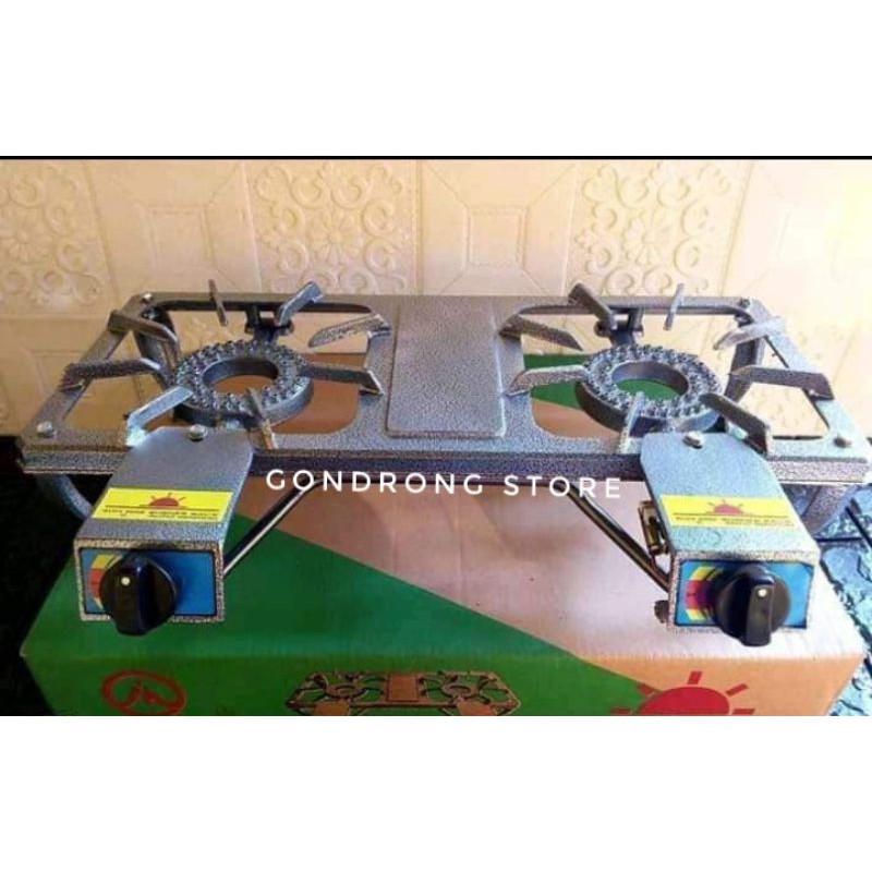 Jual kompor gas semawar 2 tungku SUN RISE SR-201 AUTO/kompor gas 2 ...