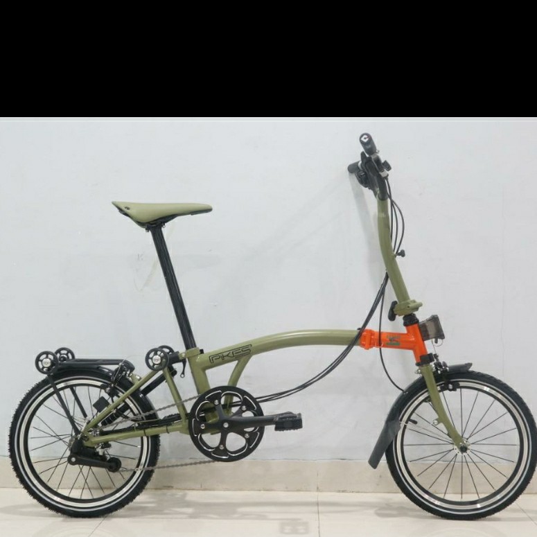 Jual Sepeda Lipat 16 Inch Element Pikes Gen 2 Nature Orange Green ...