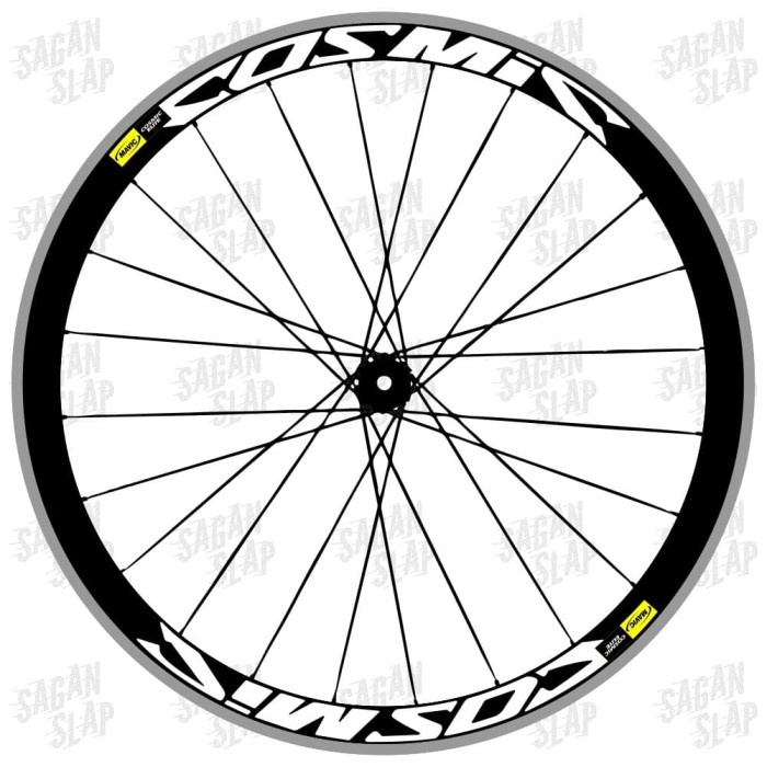 Jual Stiker Decal Rims Mavic Cosmic Lebar Sticker 4 Cm Rim 700C 081 ...