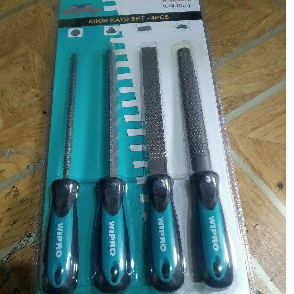 Jual Kikir Kayu WIPRO- Files Wood Set 4 Pcs 8 Inch | Shopee Indonesia