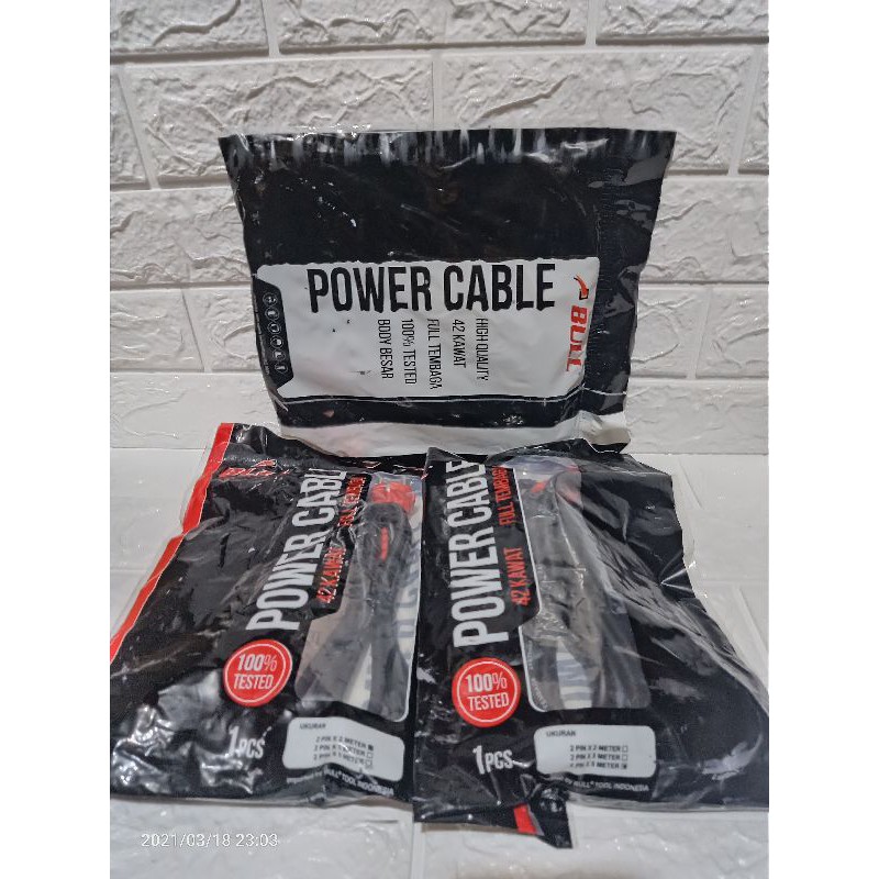 Jual Kabel mesin power tools Bull 2m 3m 5m - kabel 2,3, & 5meter ...