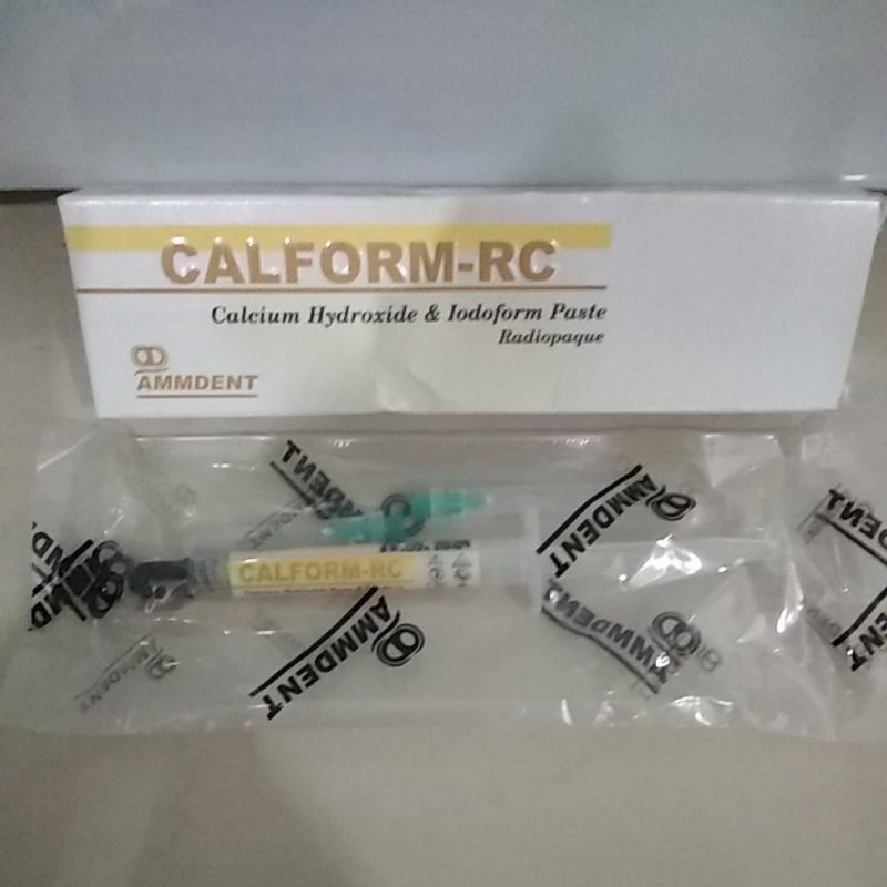 Jual CALFORM-RC Calcium Hydroxide & iodoform paste Ammdent / Kalsium ...