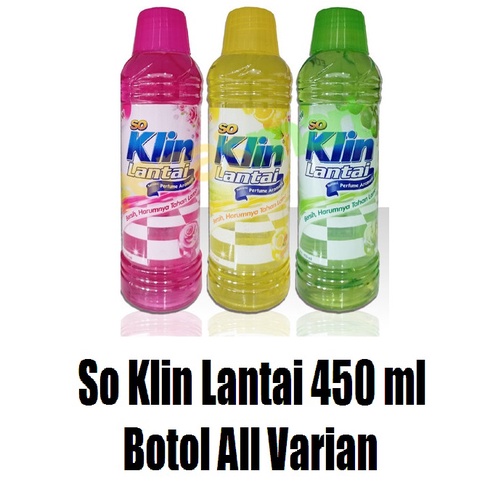 Jual So Klin Lantai 400 ml Botol All Varian #MDR | Shopee Indonesia