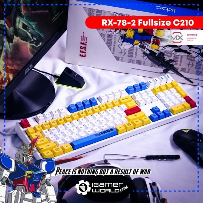 Jual Ikbc Gundam Rx-78-2 Fullsize C210 Mechanical Gaming Keyboard | Shopee Indonesia