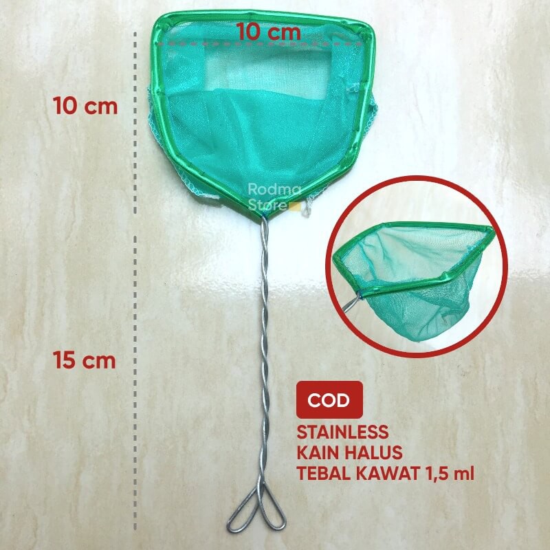 Jual Serokan SESER IKAN 10 cm SEROK SESERAN JARING LAMIT IKAN CUPANG ...