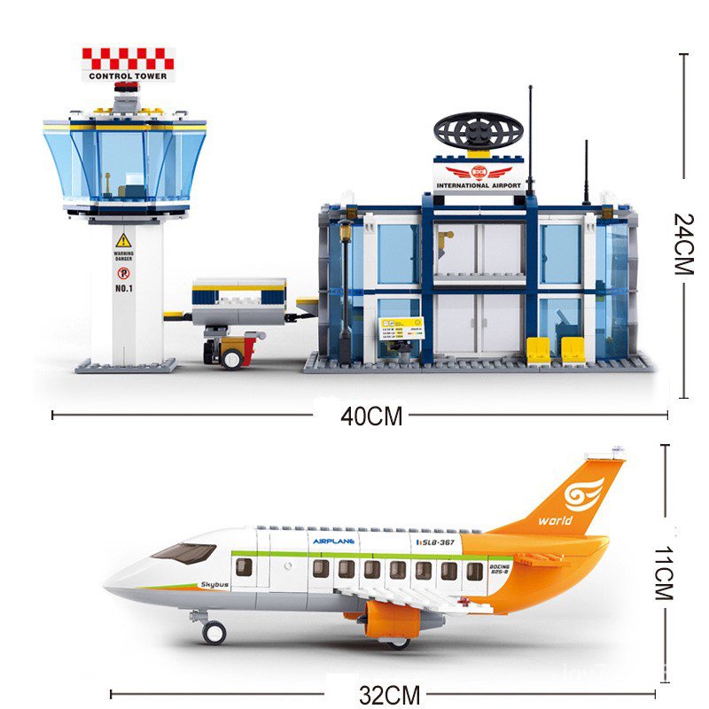 Jual SLUBAN 0367 Aviation International City Plane Airport Building ...