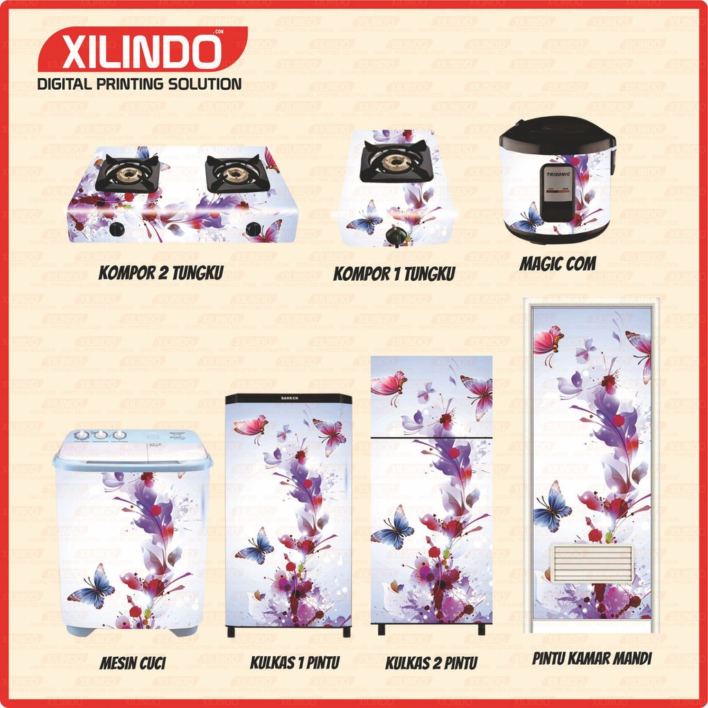 Jual STIKER KULKAS KOMPOR MESIN CUCI AC STICKER BUNGA UNGU | Shopee ...