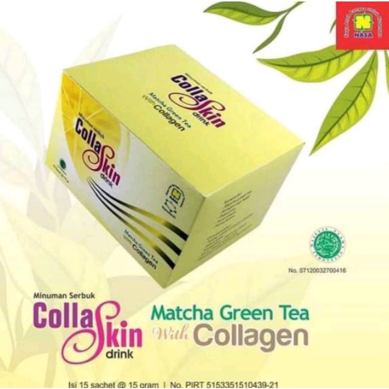 Jual COLLASKIN DRINK NASA MATCHA GREEN TEA WITH COLLAGEN/MINUMA ...