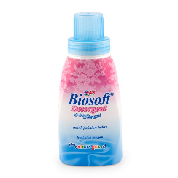 Jual BIOSOFT Liquid Detergent + Softener - Deterjen Cair Kemasan Botol 375ml | Shopee Indonesia