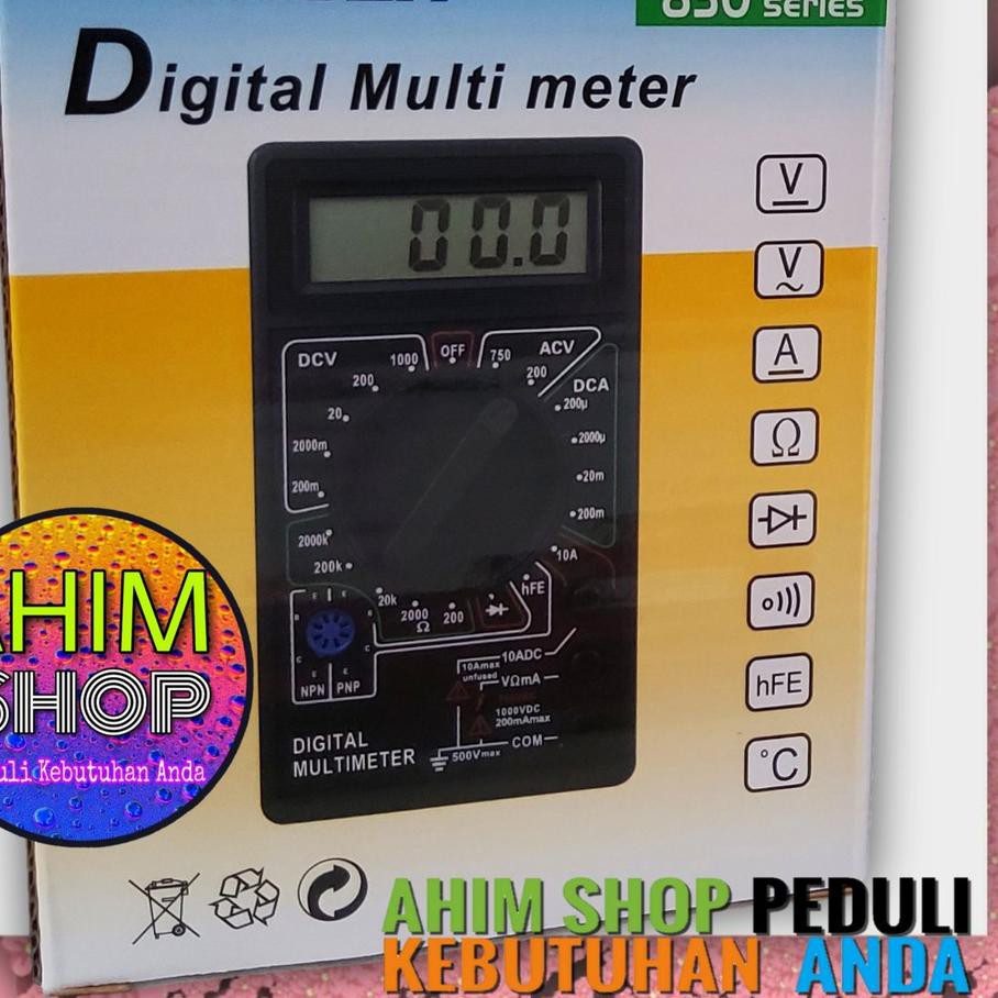 Jual Suoer DT830D Multitester Digital Multimeter Avometer Pocket Alat ...