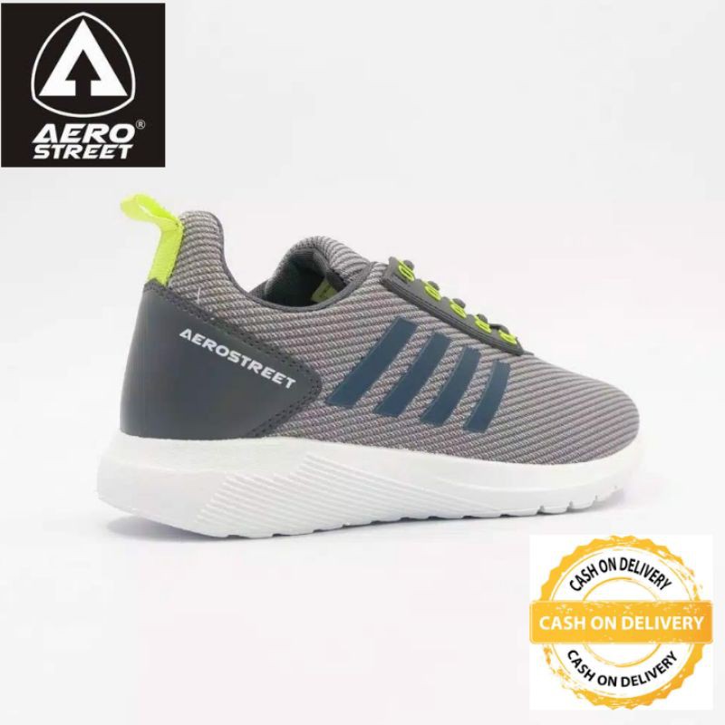 Jual SEPATU RUNNING GREY AERO STREET | Shopee Indonesia
