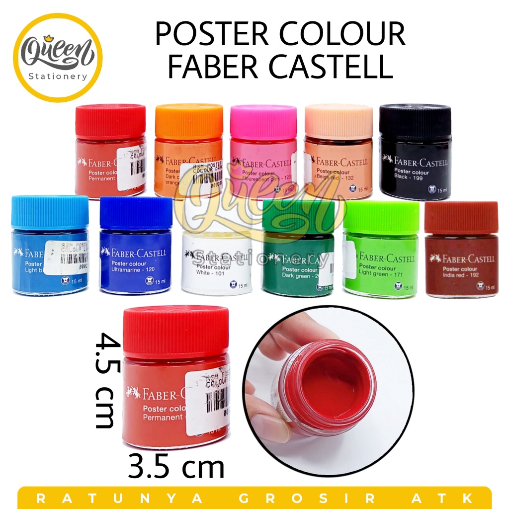 Jual CAT POSTER COLOUR FABER CASTELL / CAT FABER CASTELL / CAT LUKIS ...