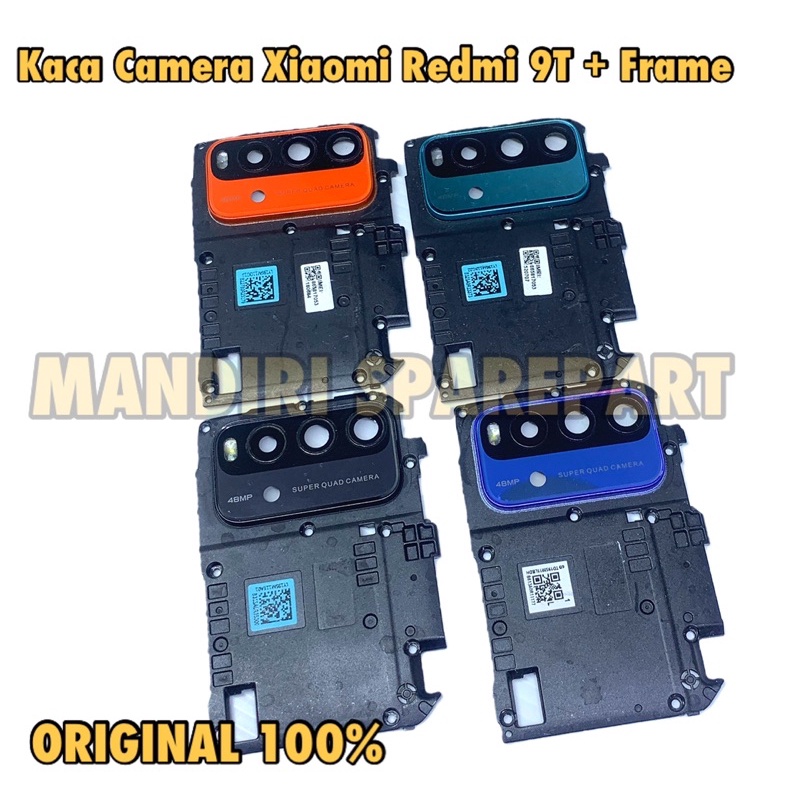 Jual Kaca Camera Xiaomi Redmi 9T + Frame Original Kaca kamera Xiaomi Redmi 9T plus Frame ...