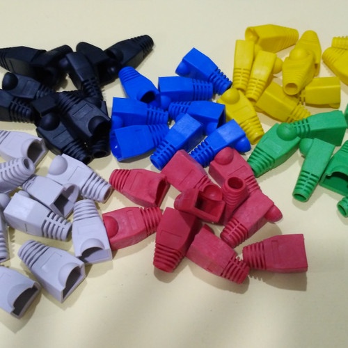 Jual Plug Boot Rj45 Penutup Konektor Kabel LAN RJ45 Cat5e | Shopee ...