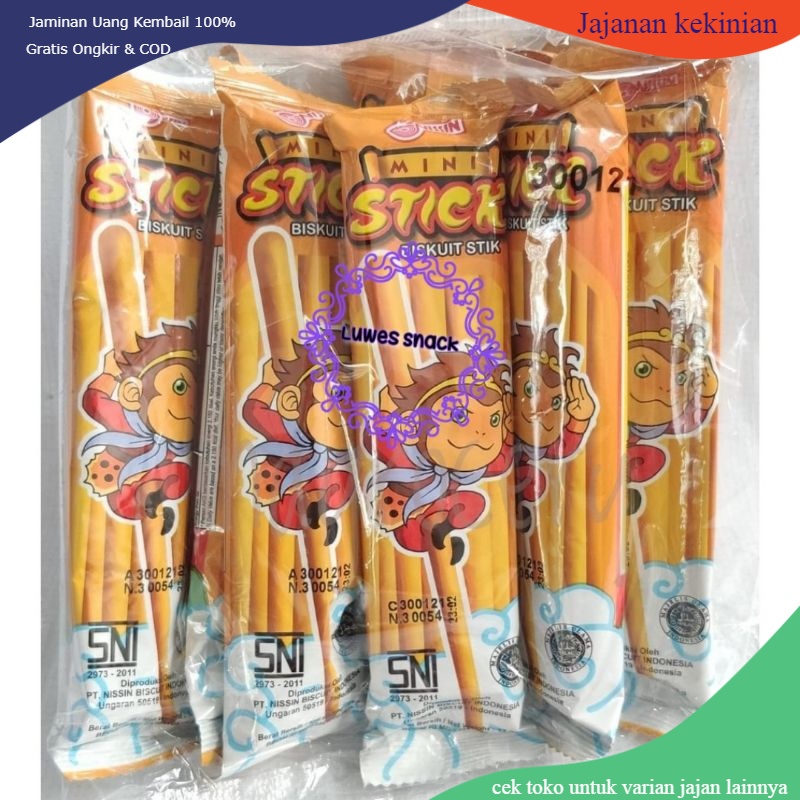 Jual nissin mini stick isi 10pcs-jajan jadul- makanan jadul- snack ...