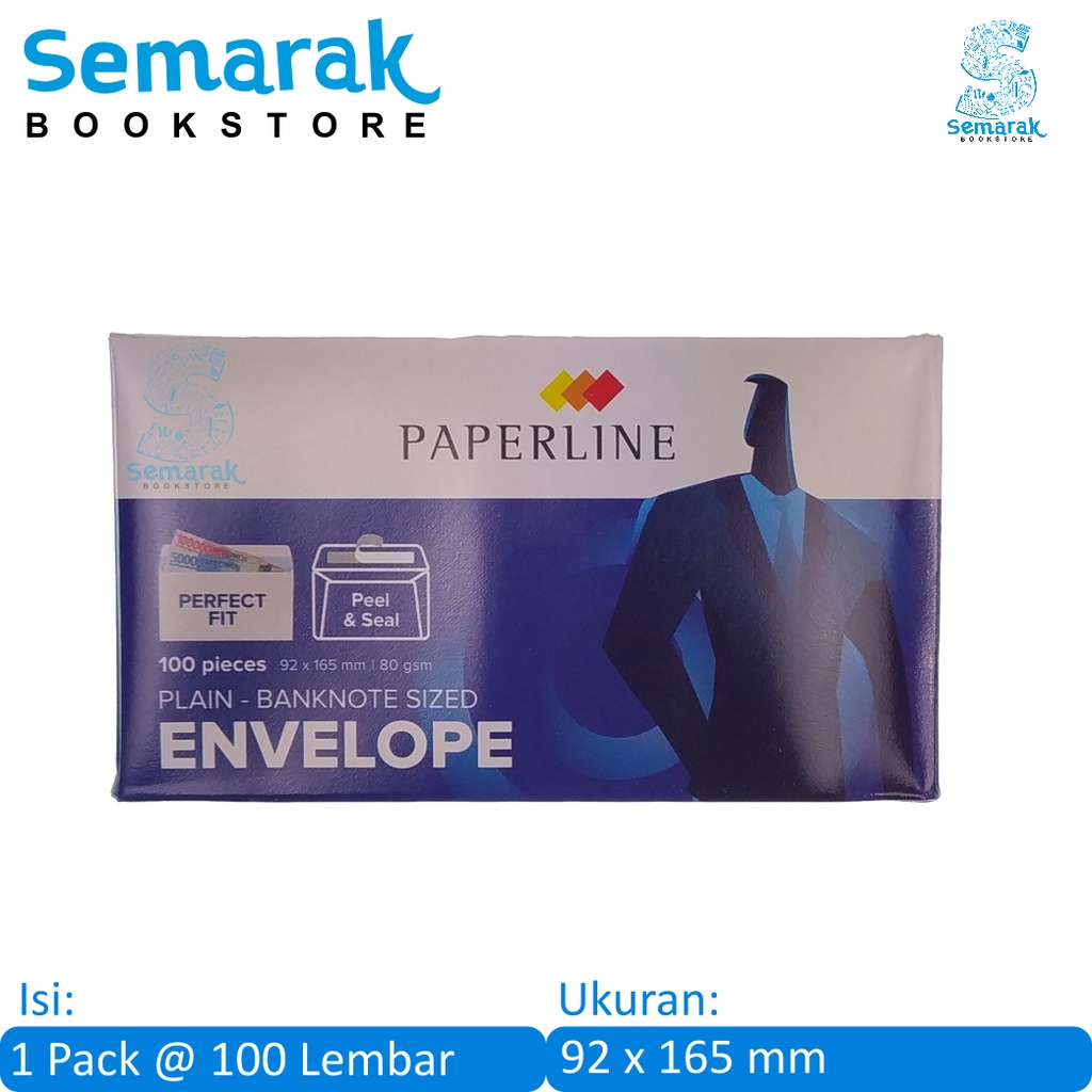 Jual PaperLine Banknote Envelope Amplop Uang Undangan [1 Pack / 100 ...