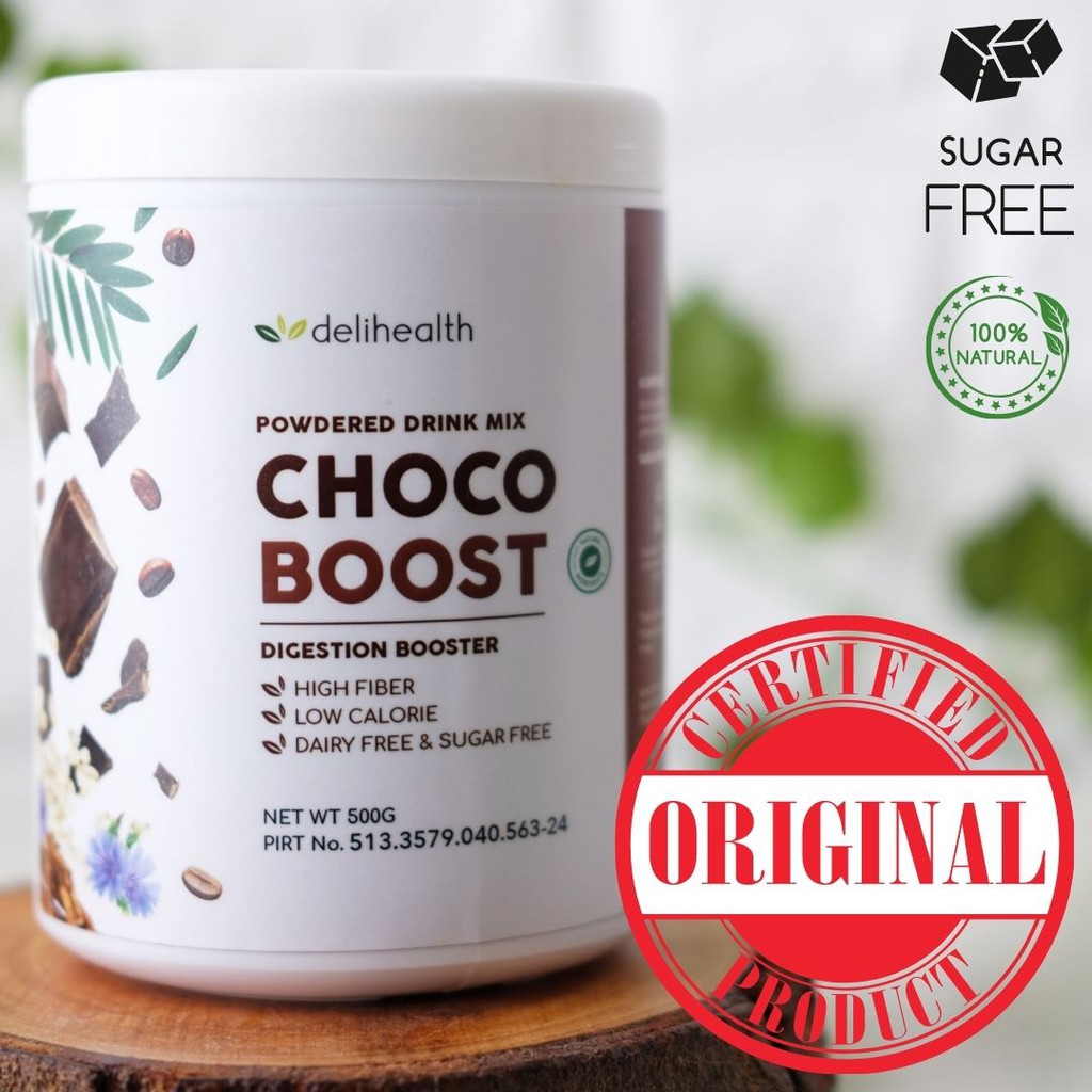 Jual DELIHEALTH Fiber Drink Choco Boost 500g (Versi DIET) | Shopee ...