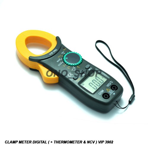Jual Clamp Meter Digital ( + Thermometer & NCV ) VIP 3902 | Shopee ...