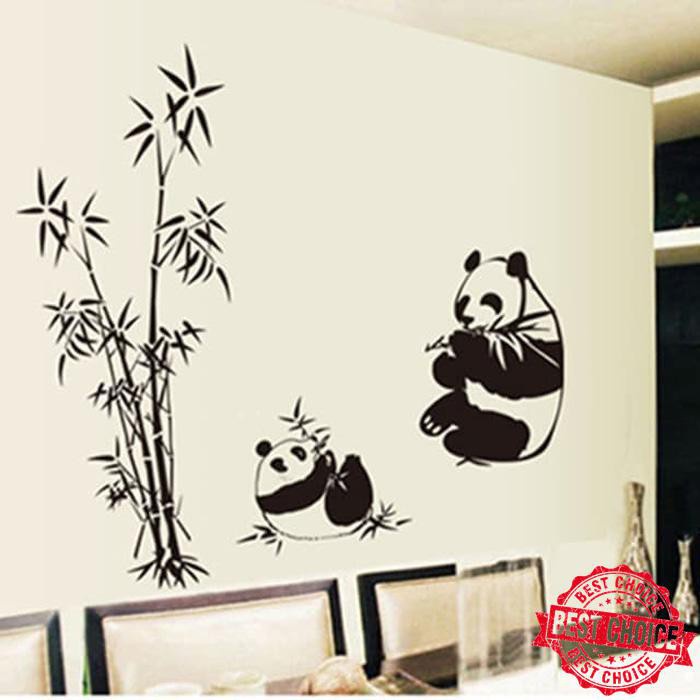 Jual METH JM7169 BAMBOO PANDA KID II WALLSTICKER WALL STIKER ...