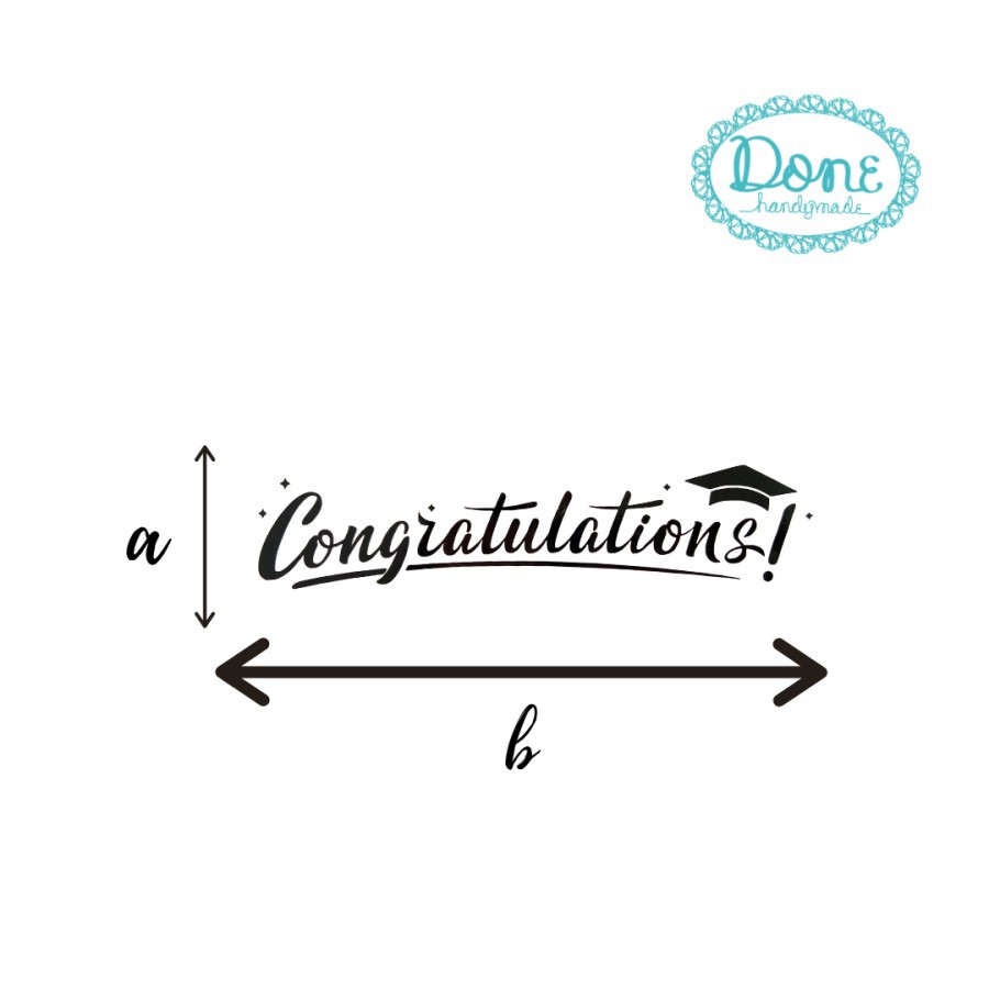 Jual Cutting sticker congratulations ucapan selamat hadiah wisuda ...