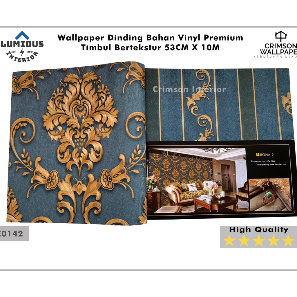 Jual WALLPAPER DINDING SALUR PREMIUM VINYL ELEGANT TIMBUL | Shopee Indonesia