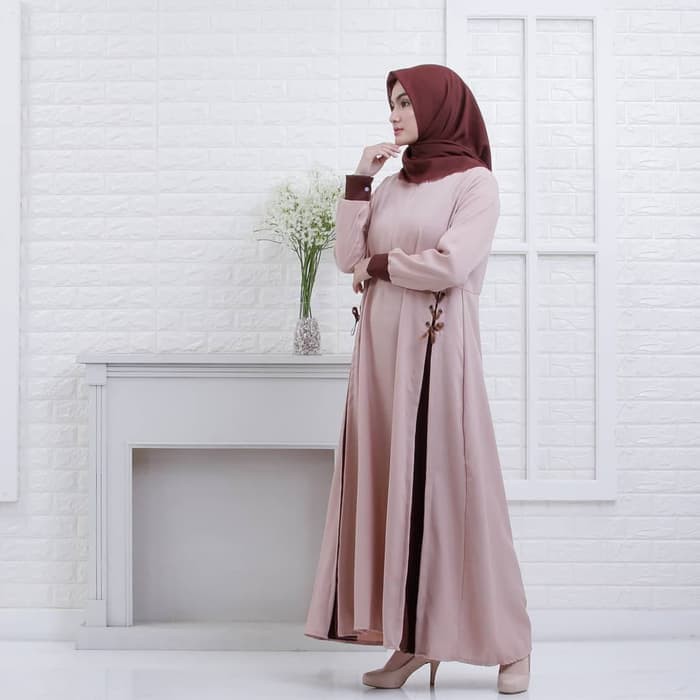 Jual Gamis Muslim | Harumi Dress Maxi | Busui Woolycrepe | Shopee Indonesia