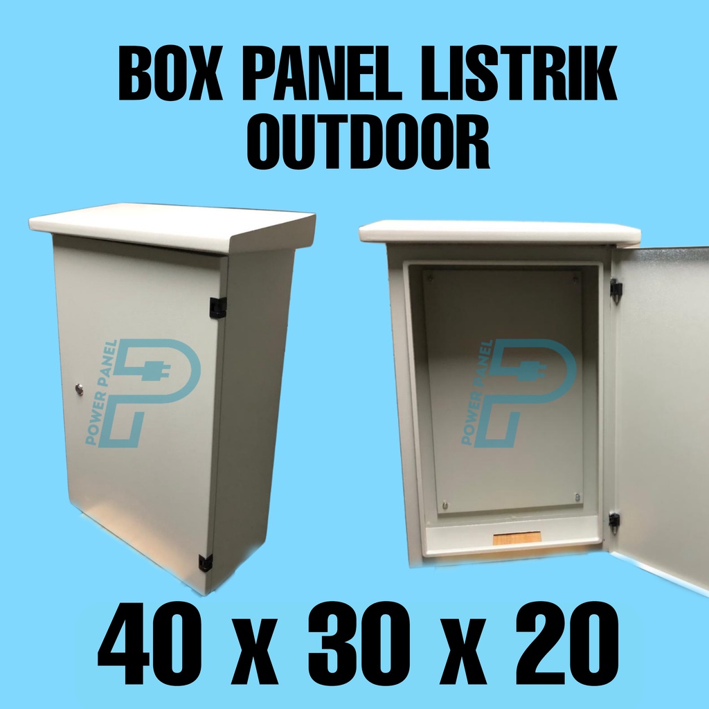 Jual Box Panel Listrik Outdoor 40x30x20 SPHC 1.2mm RAL 7032 | Shopee Indonesia