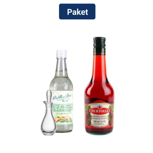 Jual Bertolli Red Wine Vinegar 500 mL + Pearl River Bridge Rice Vinegar ...
