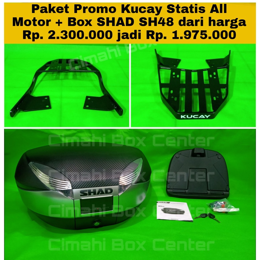 Jual Paket Promo Bracket Kucay Statis + Box SHAD SH48 | Shopee Indonesia