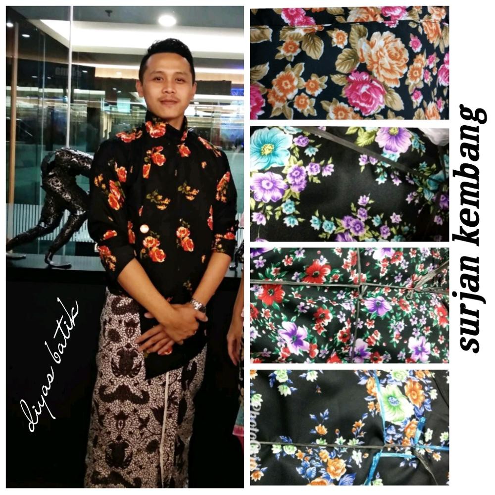 Jual baju adat jawa surjan kembang | Shopee Indonesia