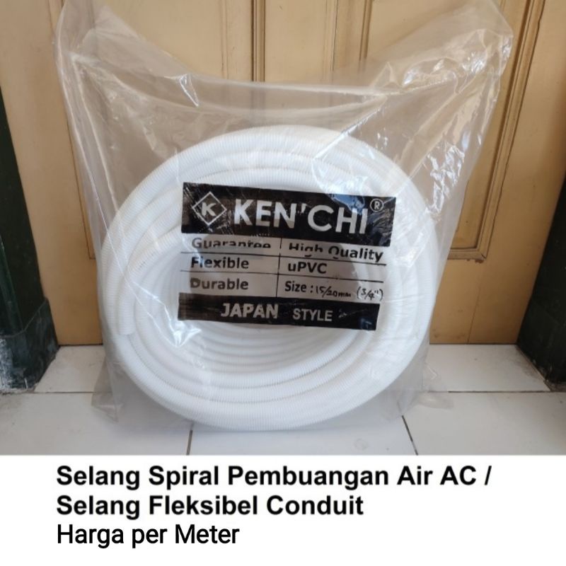 Jual Selang AC 20mm Eceran Per Meter . Selang Spiral Fleksibel Drain ...