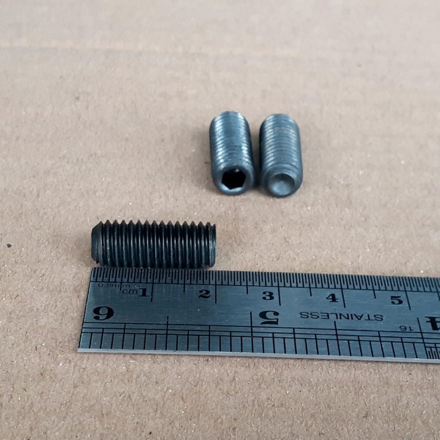 Jual M8X20 BAUT L TANAM BAJA HITAM / BAUT L TANAM M8 X 20 HITAM SOCKET SET SCREW | Shopee Indonesia