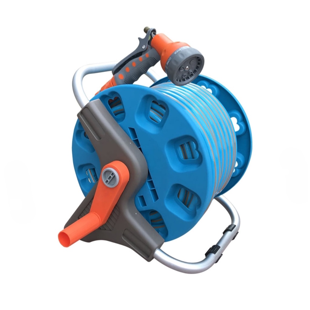 Jual Selang Air Dengan Alat Penggulung Krisbow Hose Reel Set 1/2 inch X 20 Meter | Shopee Indonesia