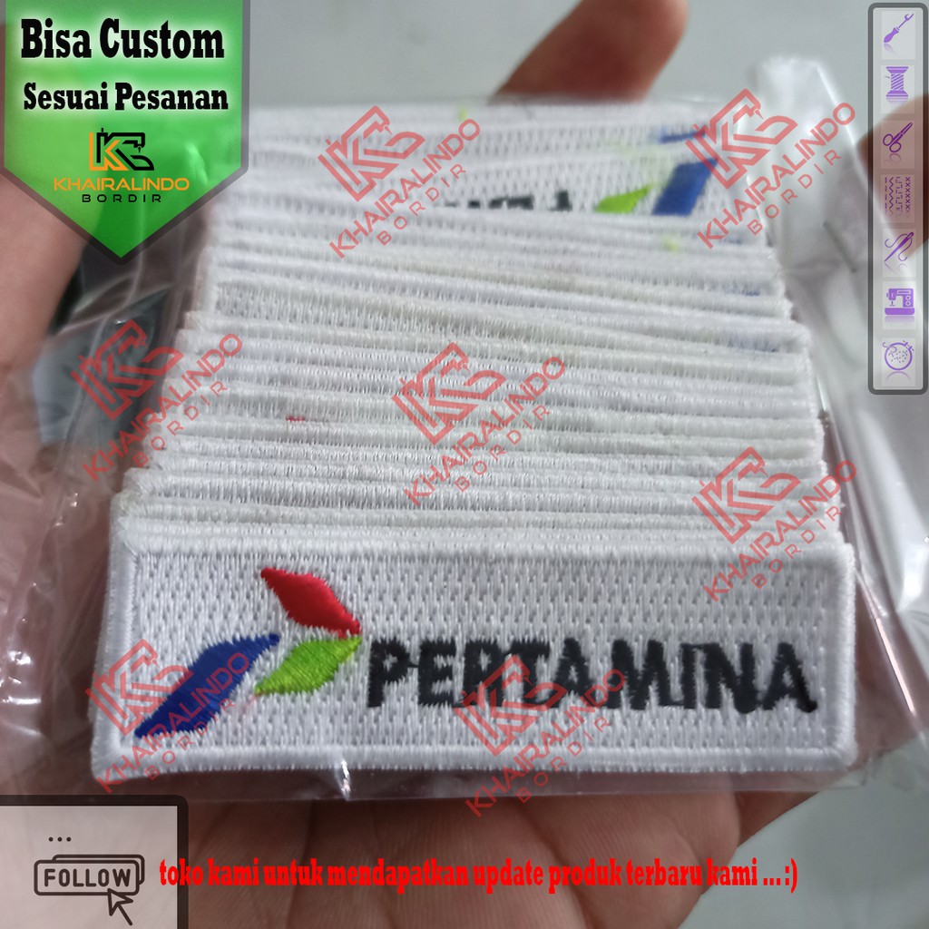 Jual logo pertamina / badge pertamina / patch bordir | Shopee Indonesia