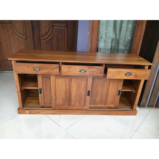 Jual Bufet minimalis pintu sliding | Shopee Indonesia