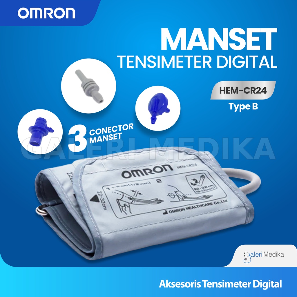 Jual Omron HEM CR24 - Manset Flexible Original Omron Size M | Shopee Indonesia