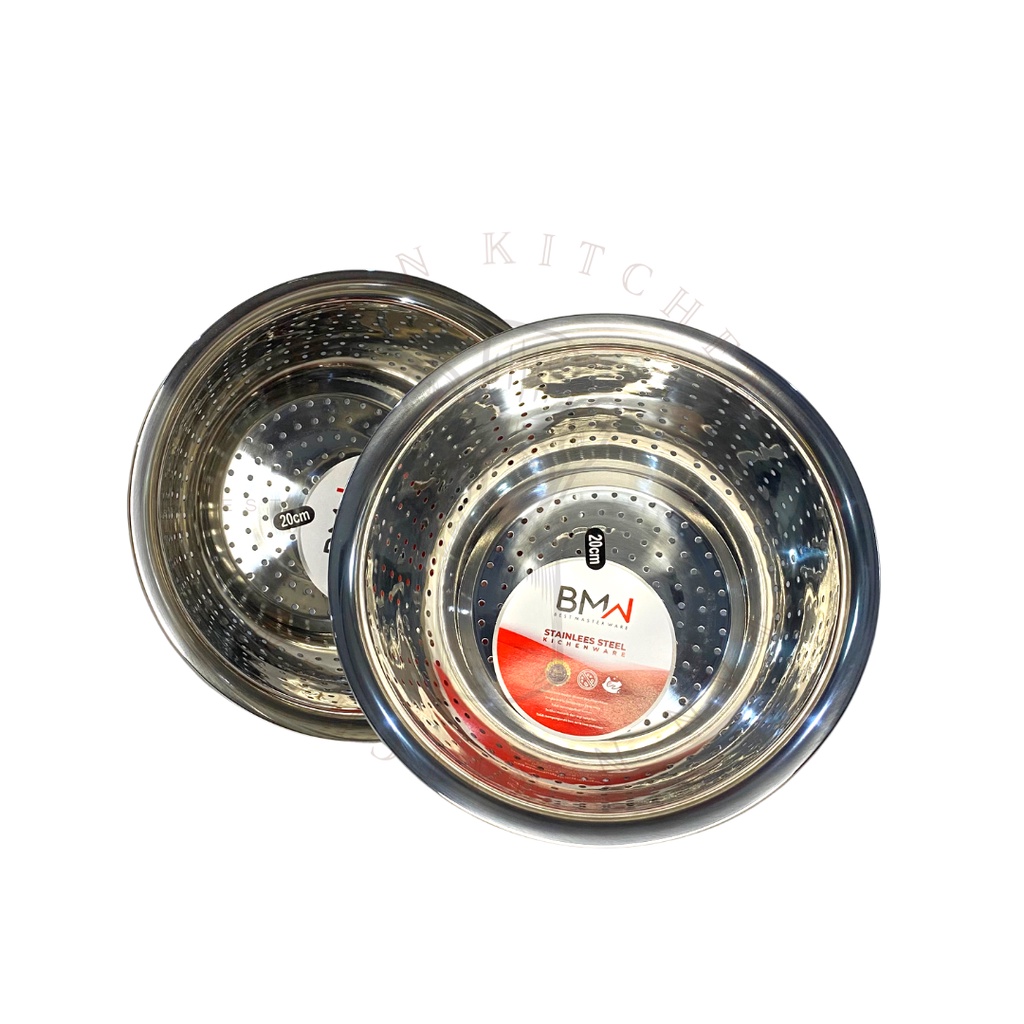 Jual Baskom Lubang / Baskom Saringan / Wakul Nasi Stainless 20 cm/ 22 ...
