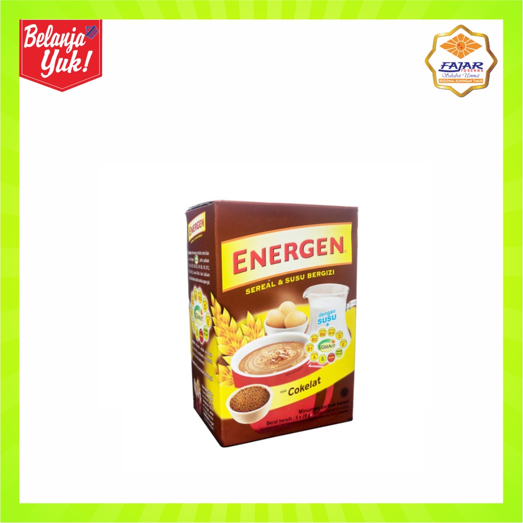 Jual Energen Minuman Sereal Susu Isi 5 Sachet Rasa Cokelat | Shopee ...