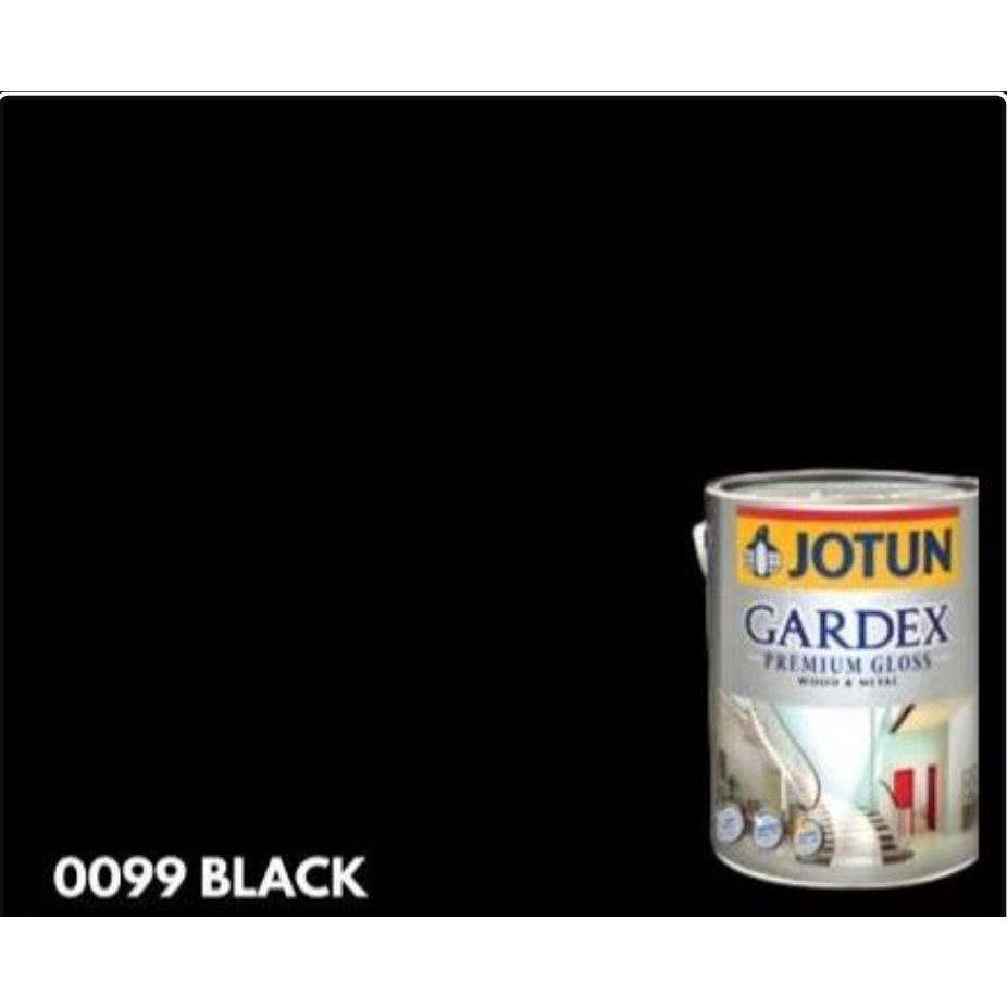 Jual CAT MINYAK KAYU & BESI JOTUN GARDEX HITAM - UKURAN 1L (KALENG ...