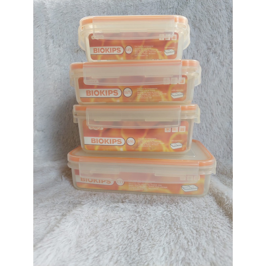 Jual WADAH MAKANAN SERBAGUNA BIOKIPS KOMAX SATUAN | Shopee Indonesia