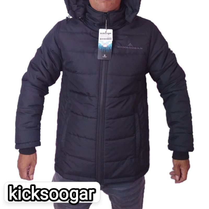 Jual Kicksoogar Jaket Pria Puffer Hoodie Hitam – Tebal Hangat & Stylish ...