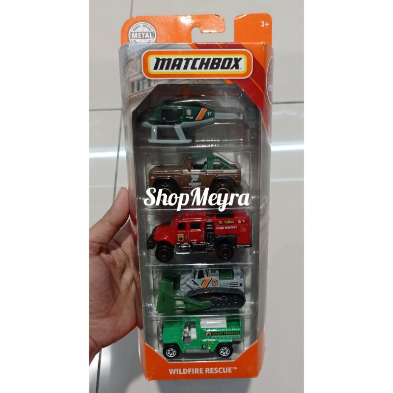 Jual Matchbox Cars 5 Pack Wildfire Rescue | Shopee Indonesia