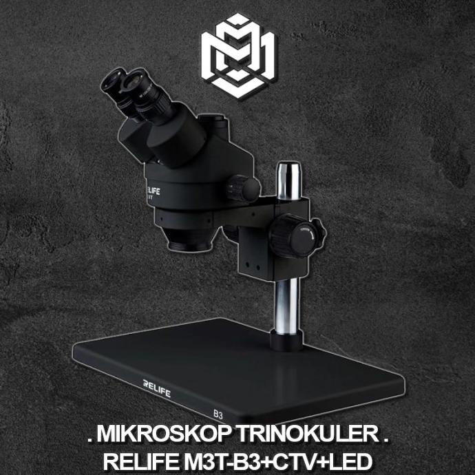 Jual Mikroskop Trinokuler Relife M3T-B3+LED ORIGINAL / MIKROSKOP M3T-B3 ...