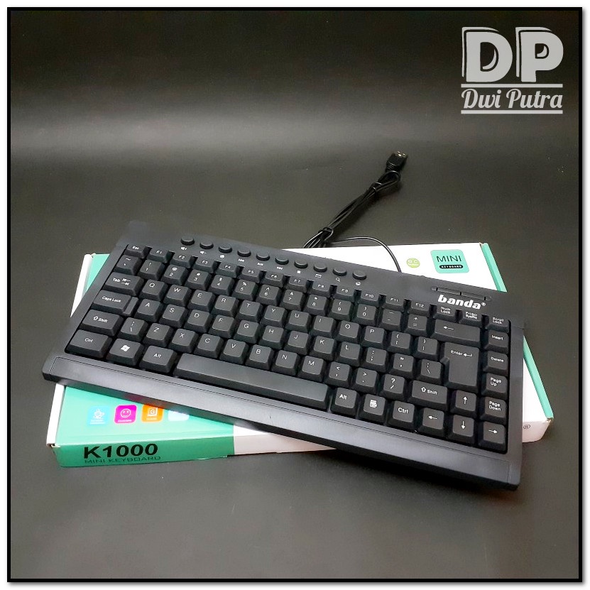 Jual KEYBOARD MINI BANDA K-1000 USB // RINGAN TIPIS OFFICE MULTIMEDIA ...