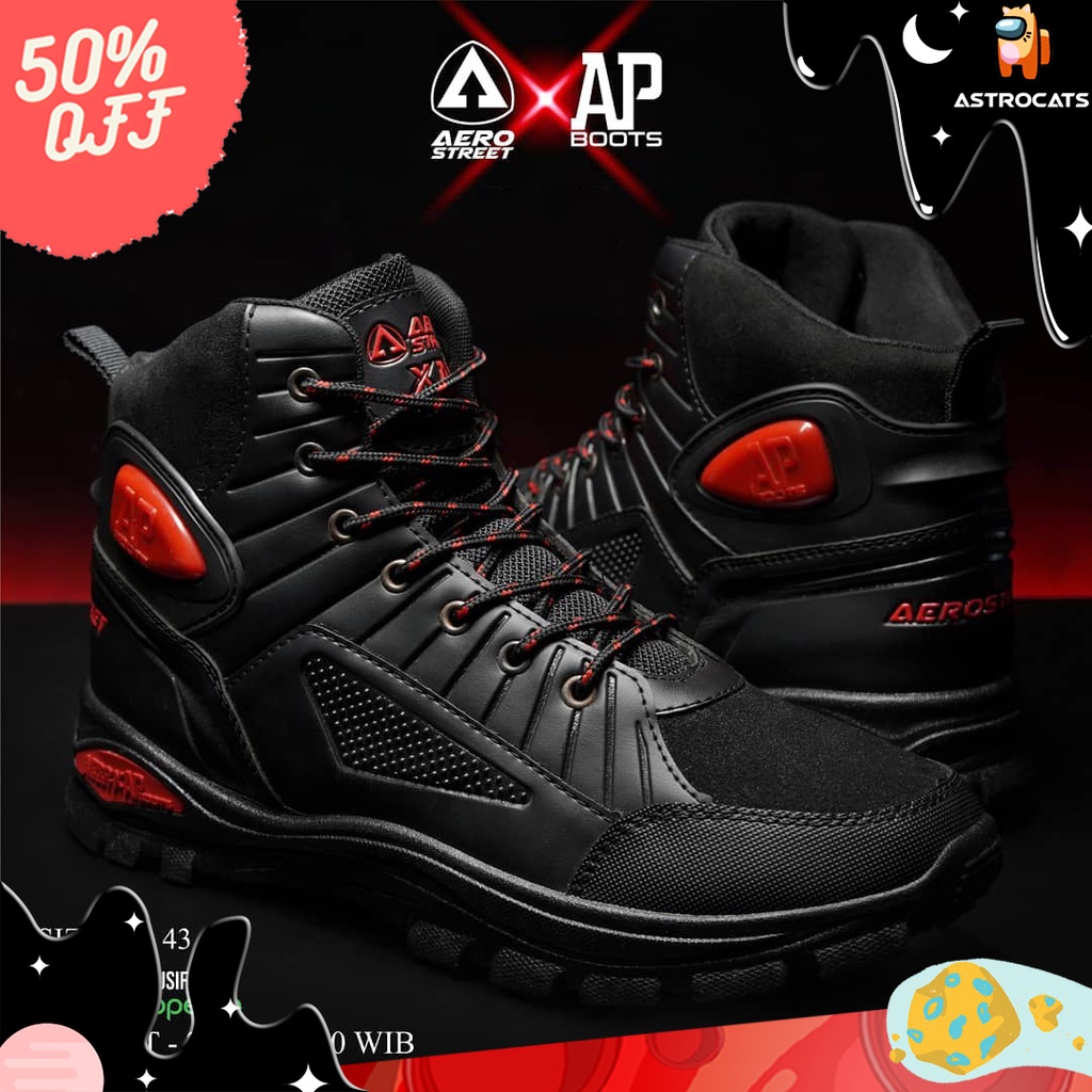 Jual Sneakers Aerostreet X AP Boots Aeromoto - Outdoor Touring Motor ...